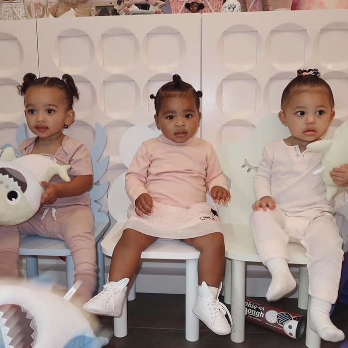 Kim Kardashian shares sweet photo of Chicago, True and Stormi on a playdate