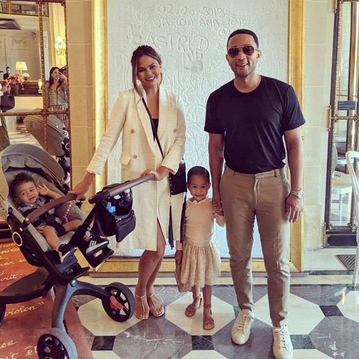 John legend and his 3-year-old daughter dance to Ariana Grande