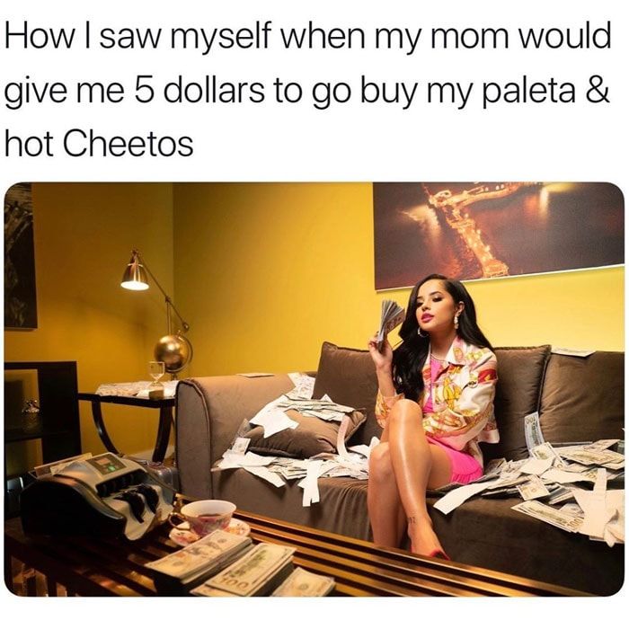 Becky G hints at new song 'Dollar' with memes