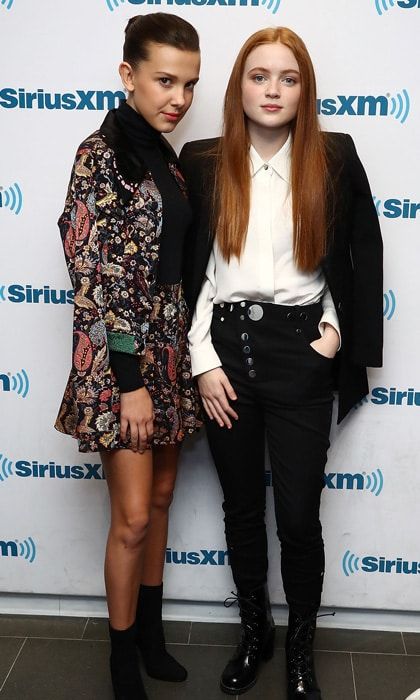 Stranger Things co-stars Millie Bobby Brown, Sadie Sink sing Frozen