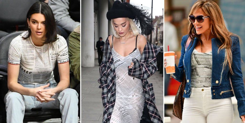 Jennifer Lopez and more who’ve rocked the newspaper print trend