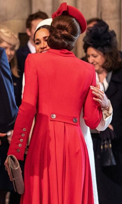 Kate Middleton and Meghan Markle sweet moment at Westminster Abbey