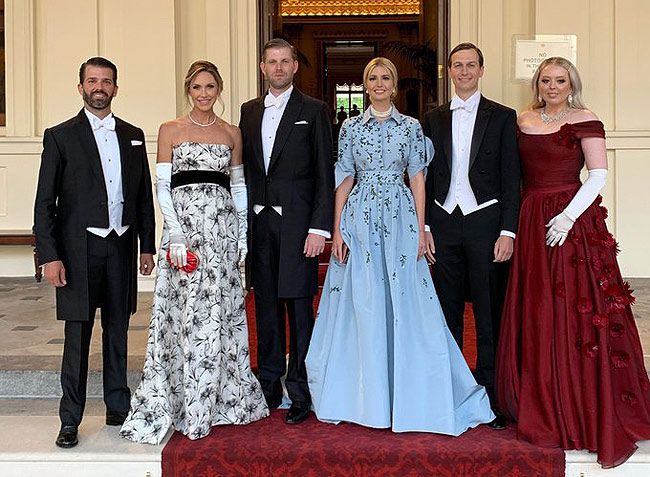 Ivanka Trump attends first UK state banquet with senior royals Ivanka Trump attends first UK state banquet with senior royals
